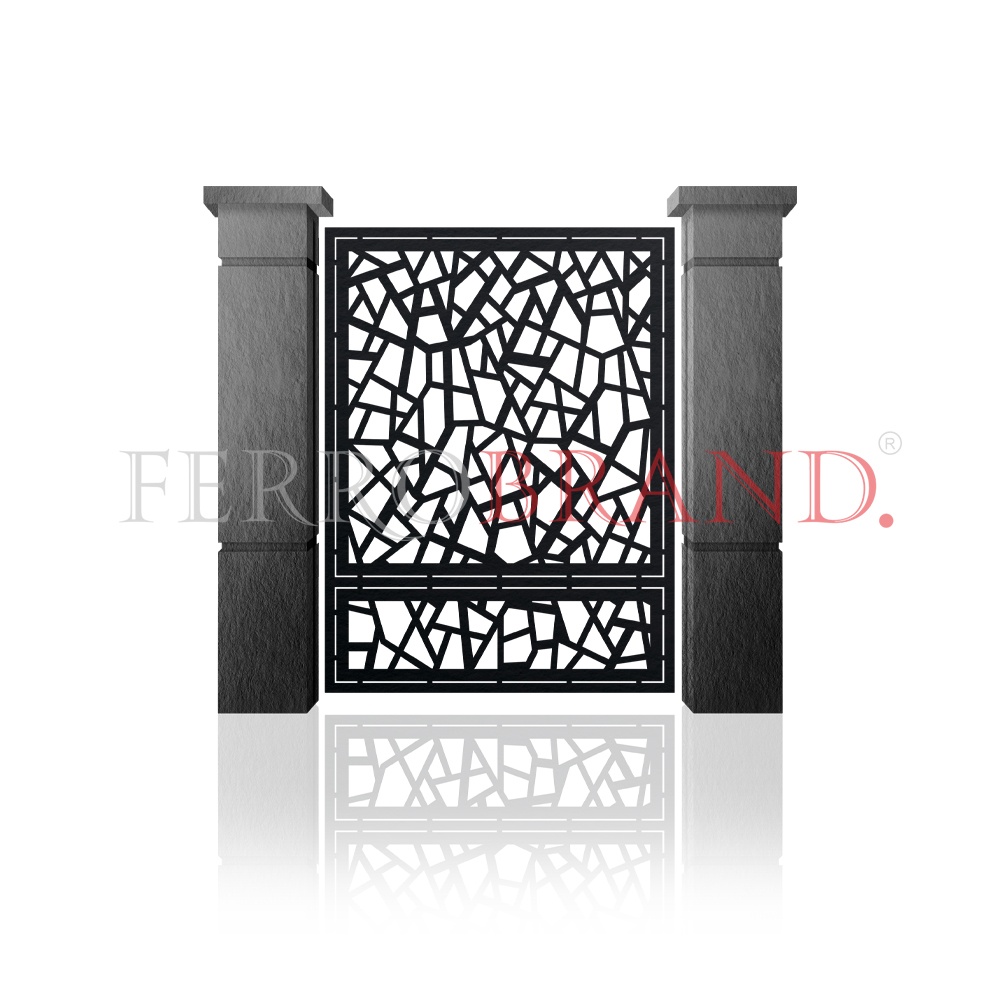 Panou gard mare din tabla debitata model Ice 1500x2000mm - FERROBRAND